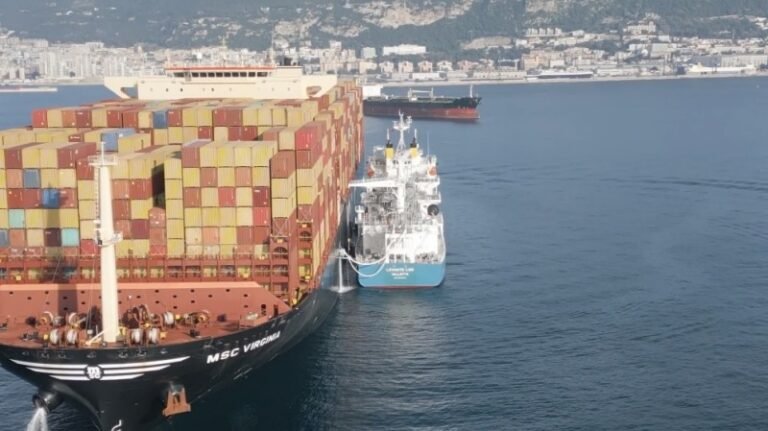 Peninsula Completed LNG Bunkering for MSC Virginia in Gibraltar