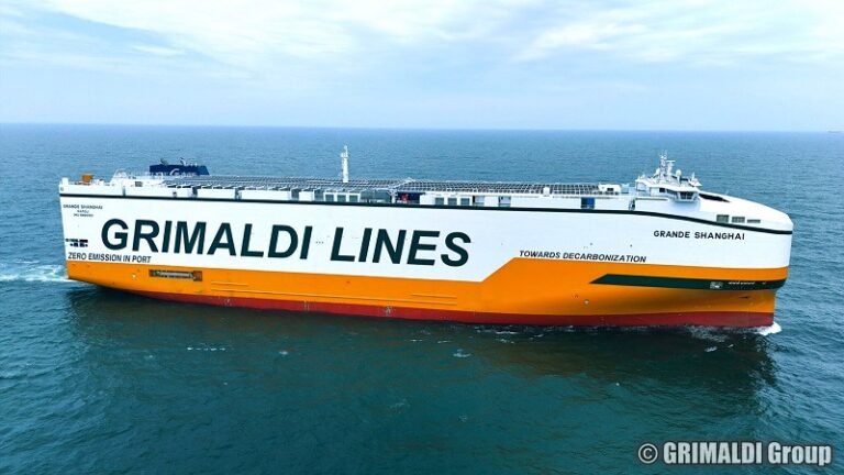 Grimaldi Group Names Grande Shanghai, Its First Ammonia-Ready Car Carrier
